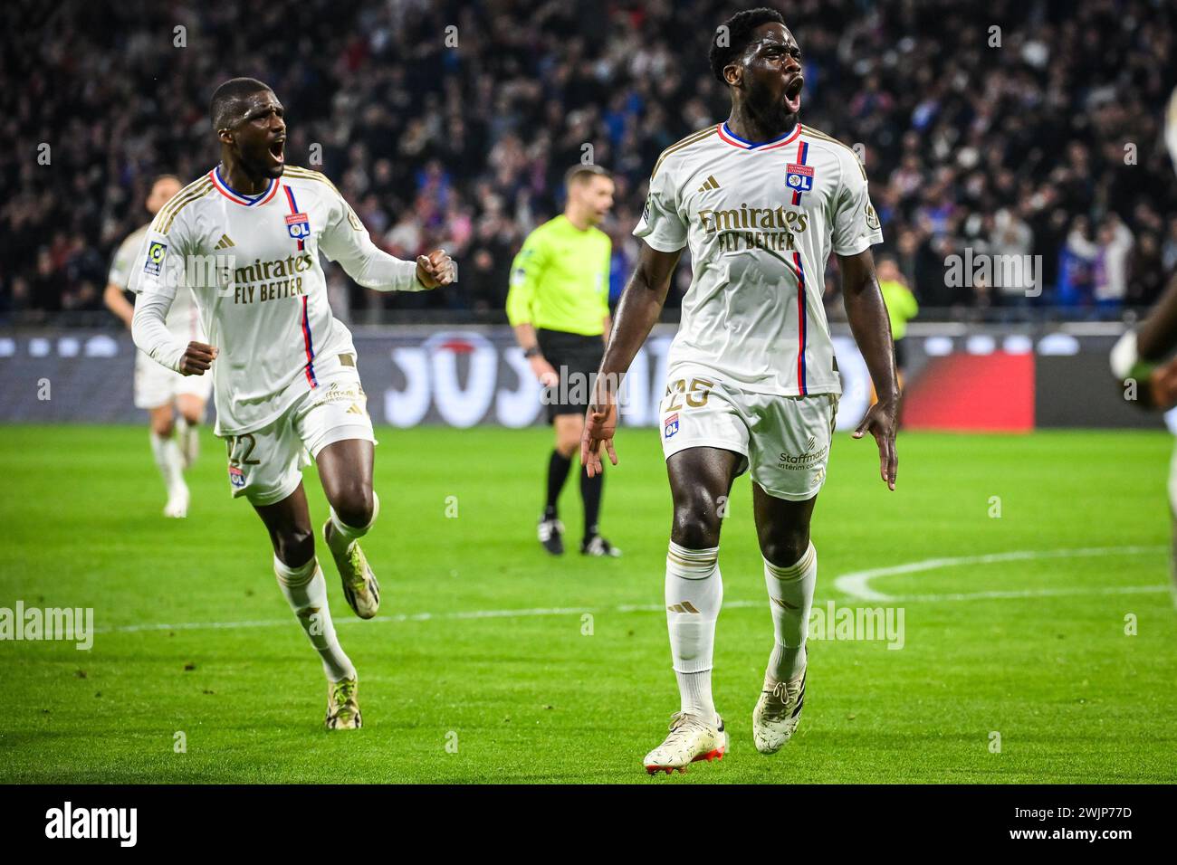 Decines-Charpieu, France, France. 16th Feb, 2024. Orel MANGALA of Lyon ...