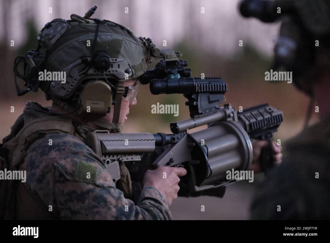 A U.S. Marine with Maritime Special Purpose Force, 24th Marine ...