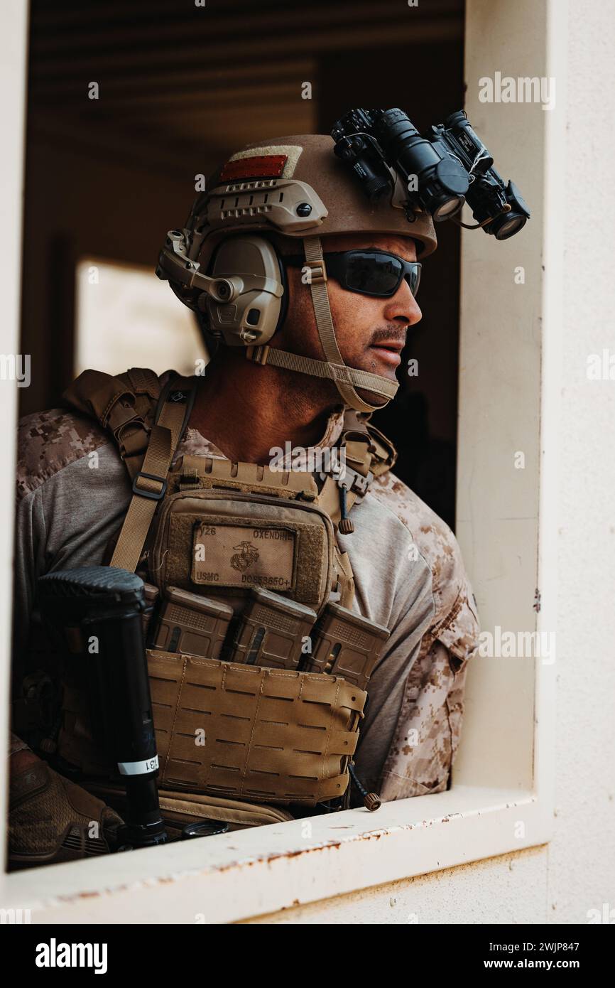 U.S. Marine Corps Cpl. Dylan Oxendine, an infantry Marine with 2nd ...