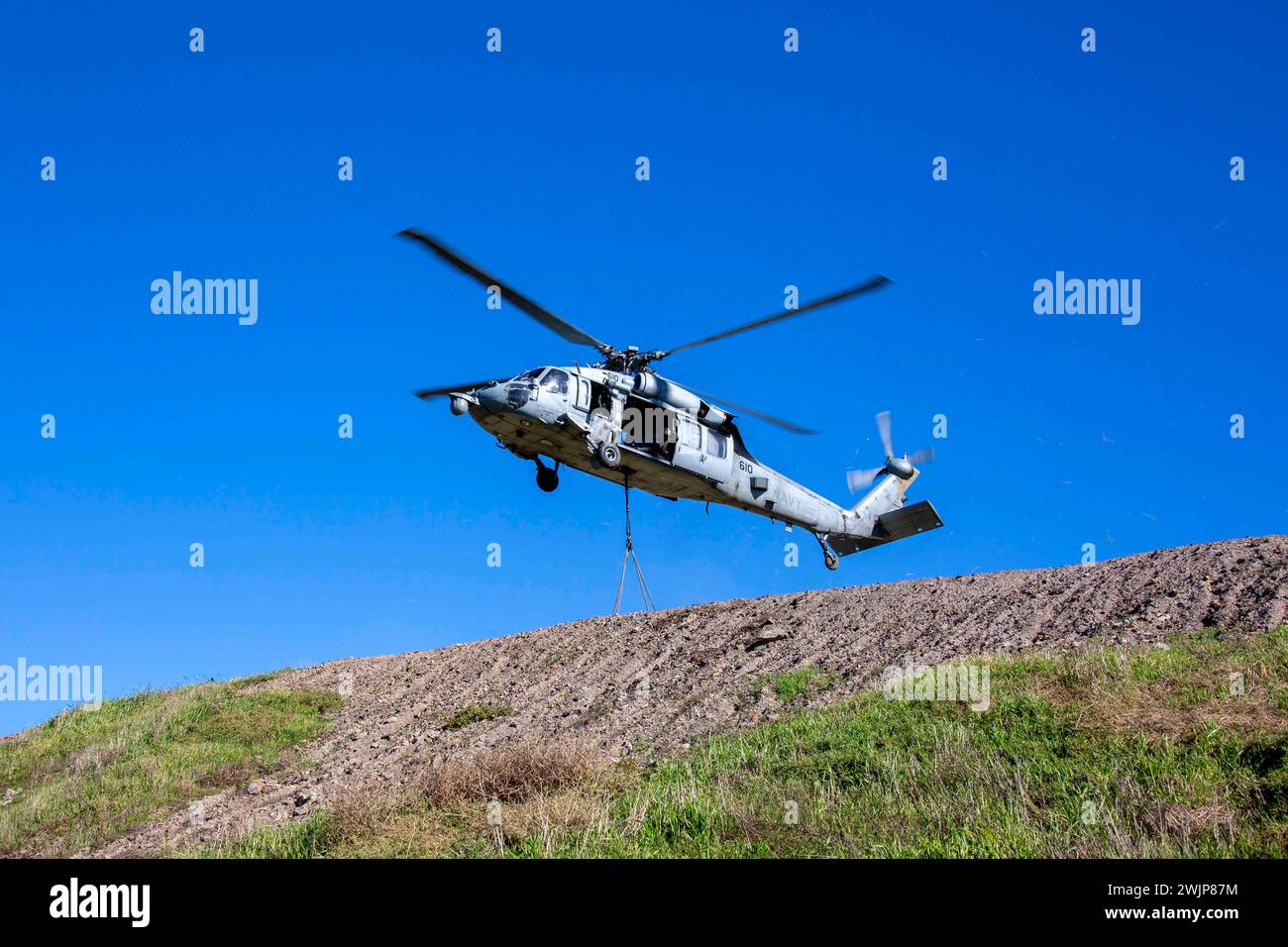 240210-N-FK754-1159 SAN CLEMENTE ISLAND (Feb. 10, 2024) An MH-60S Sea ...