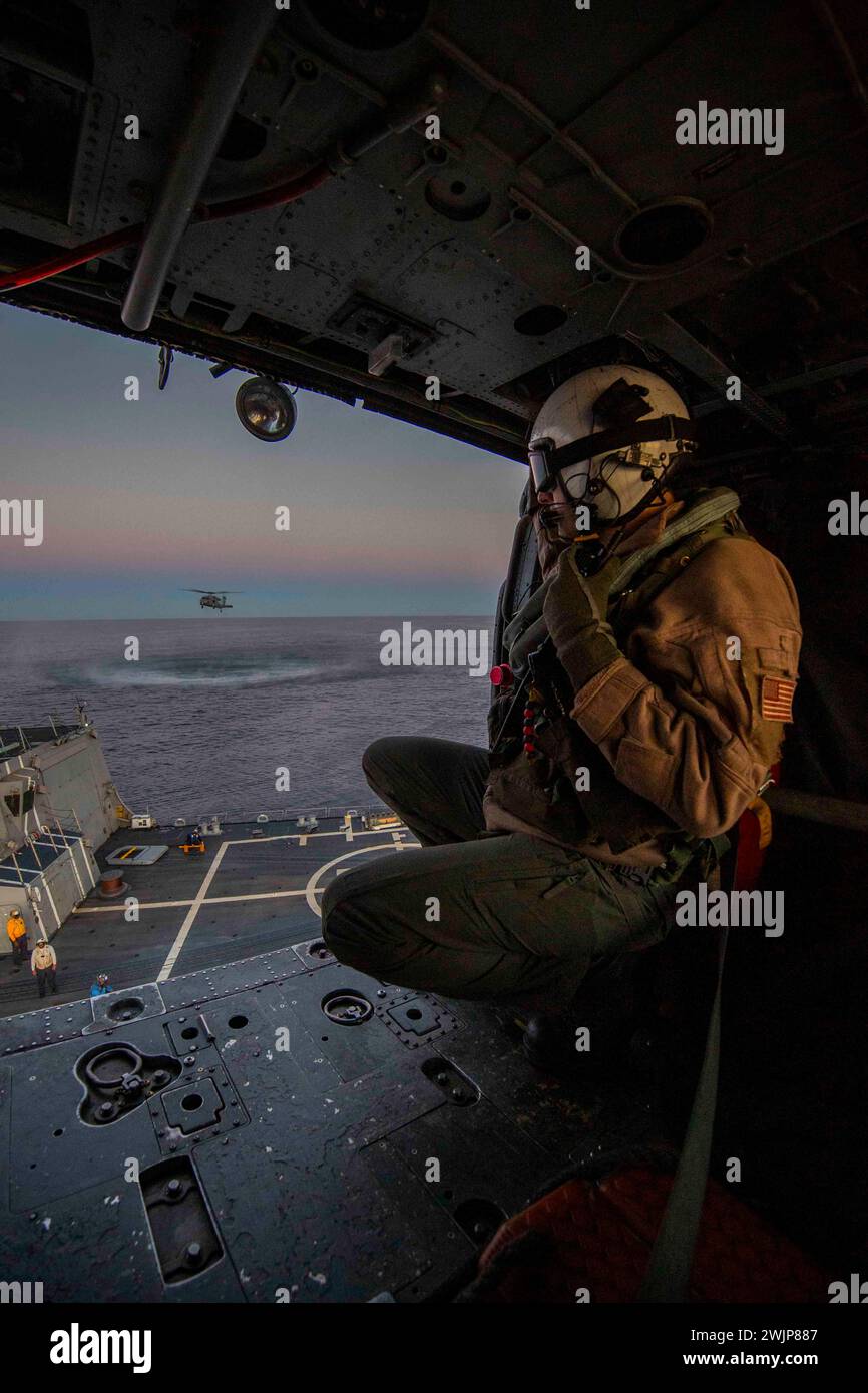 240211-N-FK754-1227 PACIFIC OCEAN (Feb. 11, 2024) Naval Air Crewman ...