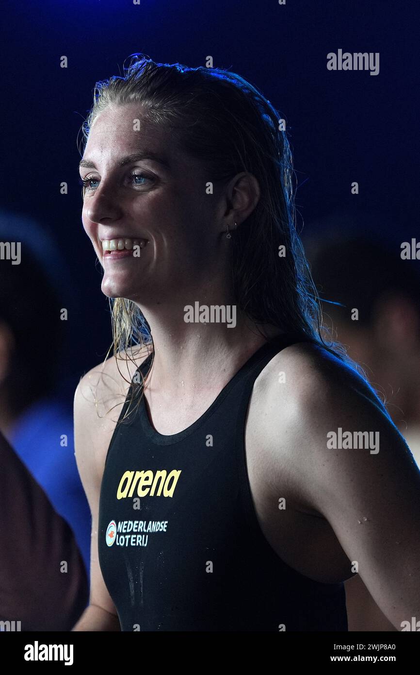 Doha, Qat. 16th Feb, 2024. Marrit Steenbergen from Nederland, gold ...