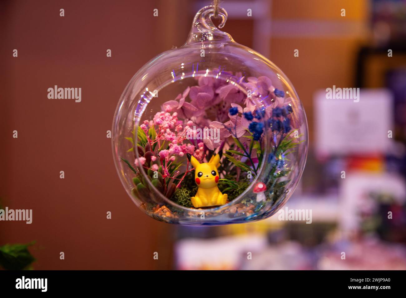 London, UK. 16th Feb, 2024. Pokemon Pikachu bauble habitat Credit: Amy ...