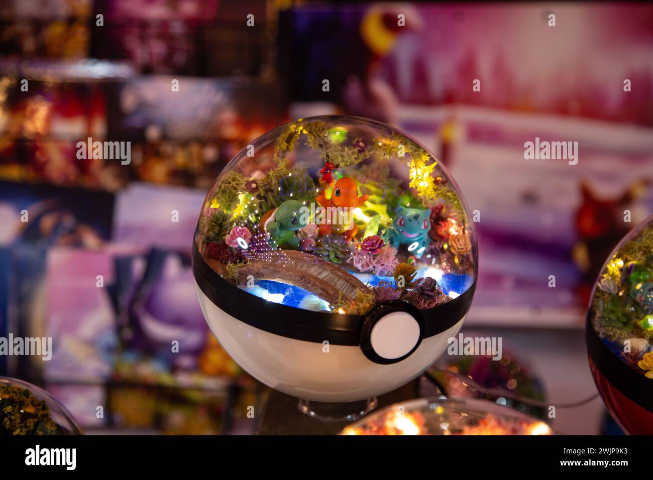 London, UK. 16th Feb, 2024. Pokeman Pokeball, Bulbasaur, Charmander ...
