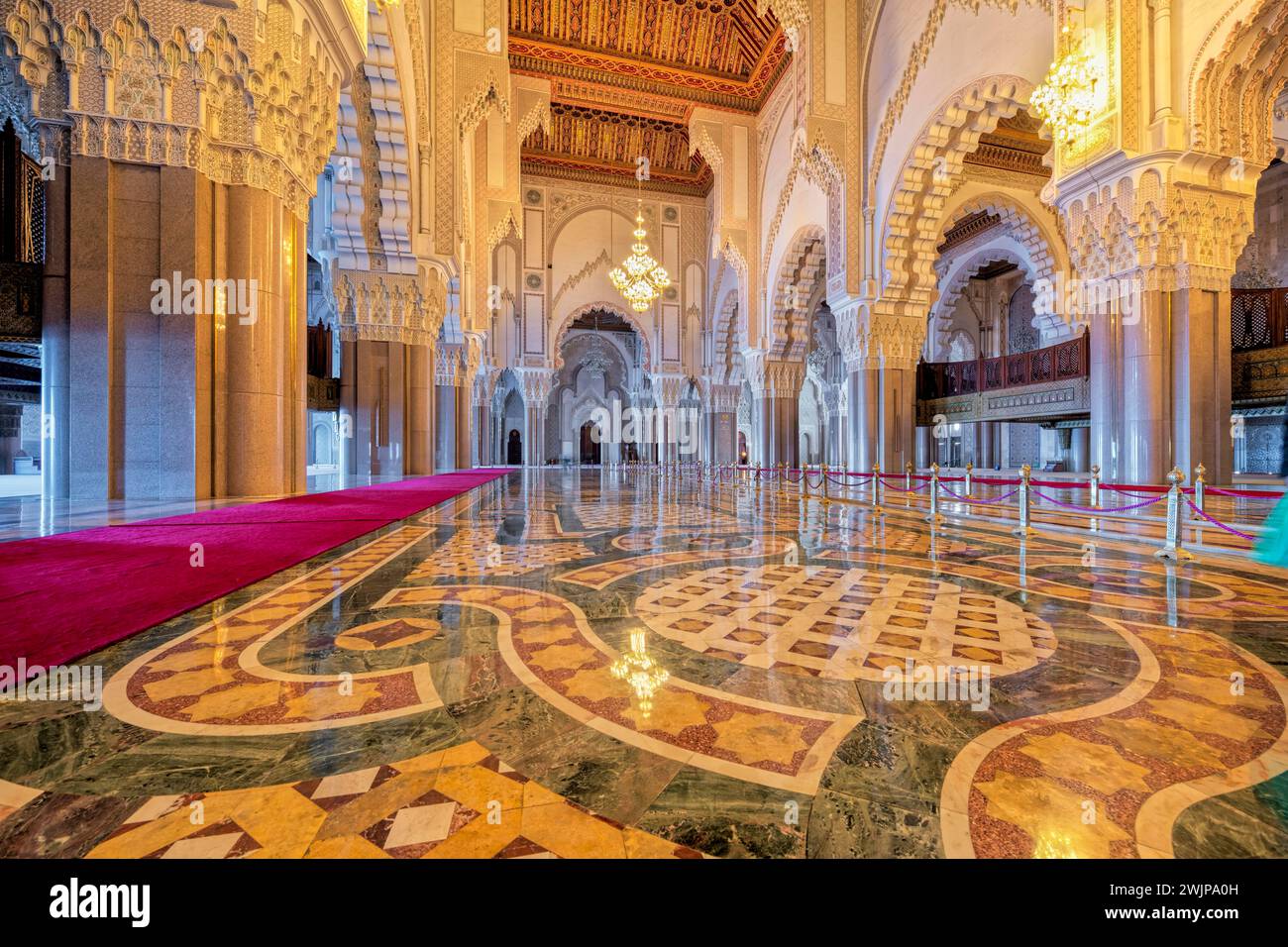 Mosque Hassan II Inside Casablanca Marrekesh Morocco Stock Photo - Alamy