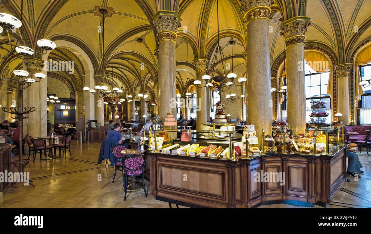 Cafe Central Inside Vienna Austria Stock Photo - Alamy