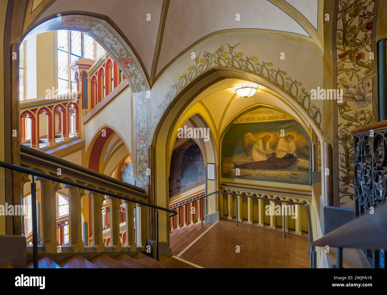 Interior view of the central hall stairway hi-res stock photography and ...