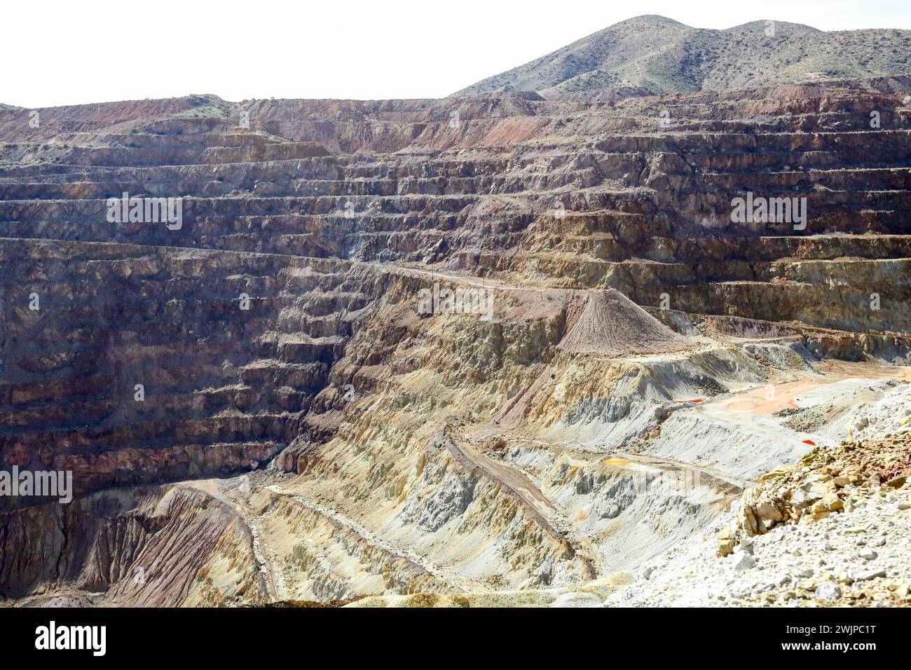 Lavender Pit open pit copper mine in Bisbee, Arizona Stock Photo - Alamy