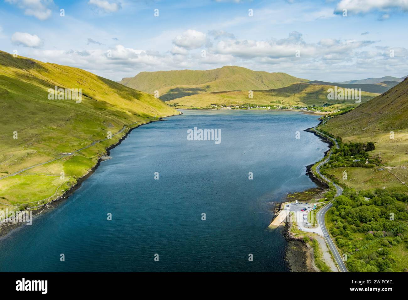 Killary Harbour or Killary fjord, a stunning fjord in the west of ...
