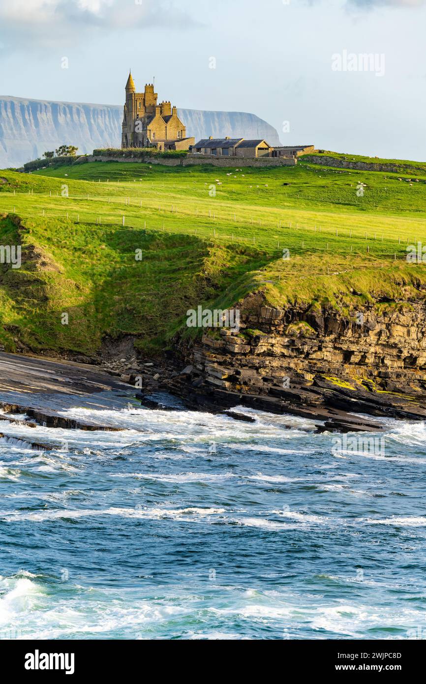 Famous Classiebawn Castle in picturesque landscape of Mullaghmore Head ...