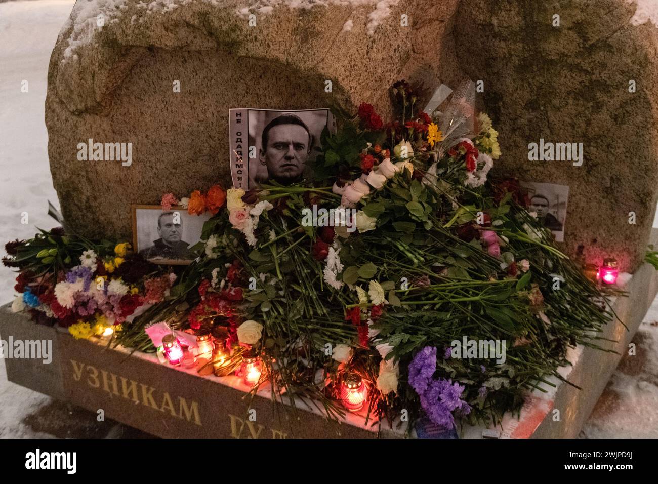 St. Petersburg, Russia. 16th Feb, 2024. View of Portraits of Alexei ...