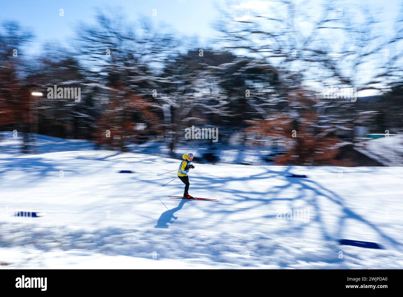 Minneapolis, Minnesota, USA. 16th Feb, 2024. Skiers participate in ...