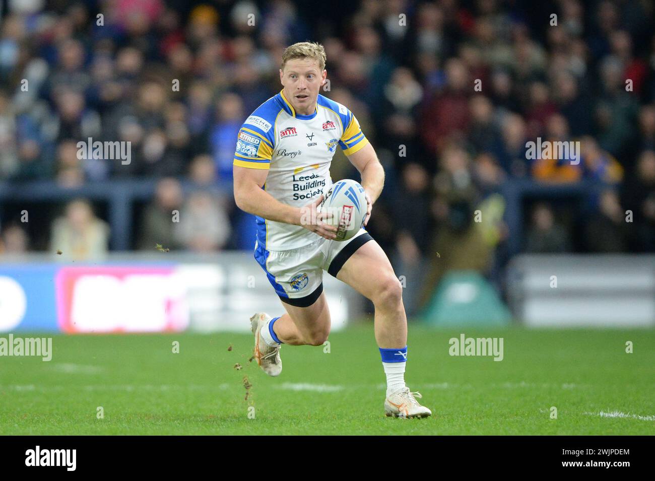 Lachlan Miller of Leeds Rhinos during the Betfred Super League Round 1 ...