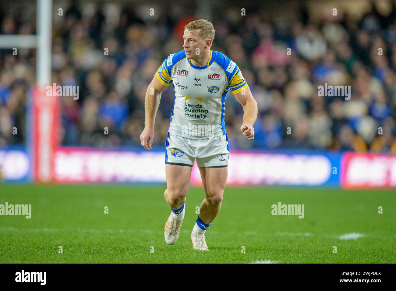 Lachlan Miller of Leeds Rhinos during the Betfred Super League Round 1 ...