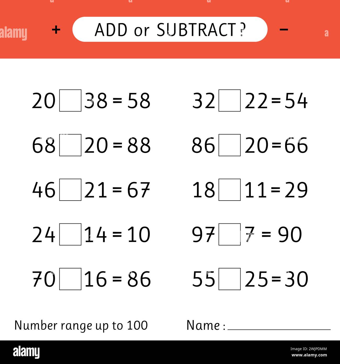 Add or subtract. Number range up to 100. Mathematical exercises ... Add or subtract. Number range up to 100. Mathematical exercises ...