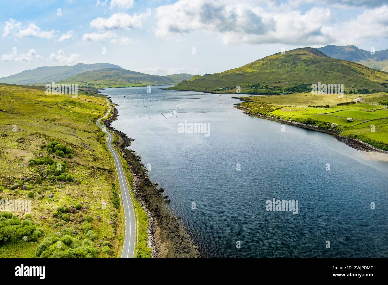 Killary Harbour or Killary fjord, a stunning fjord in the west of ...