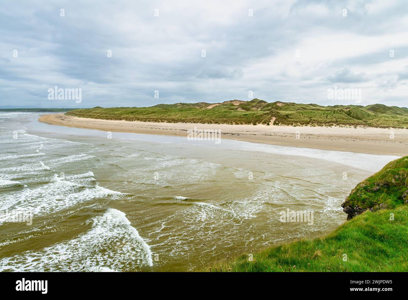 Spectacular Tullan Strand, one of Donegal's renowned surf beaches ...