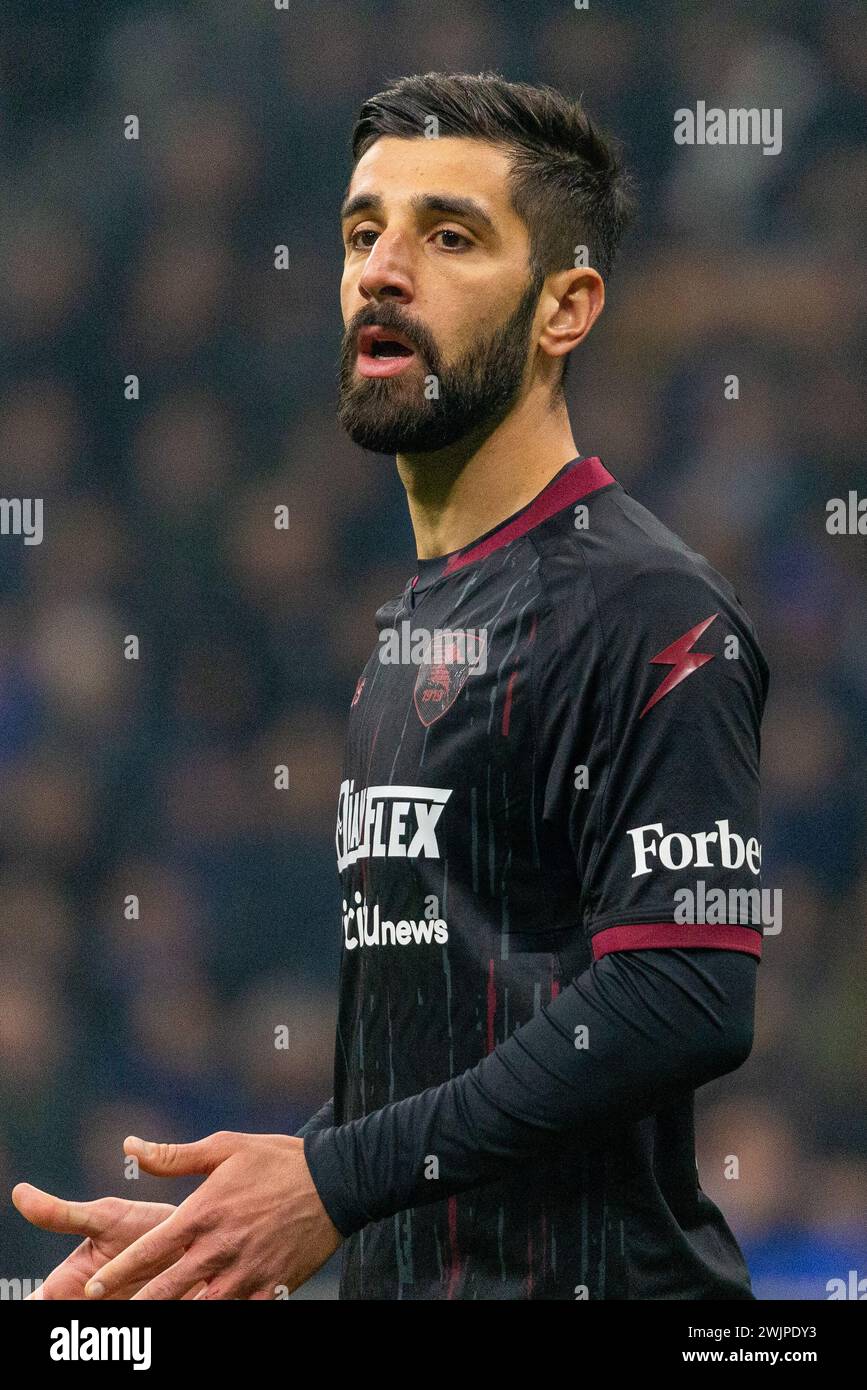 Milan, Italy - february 16 2024 - Inter-Salernitana serie A - pasalidis ...