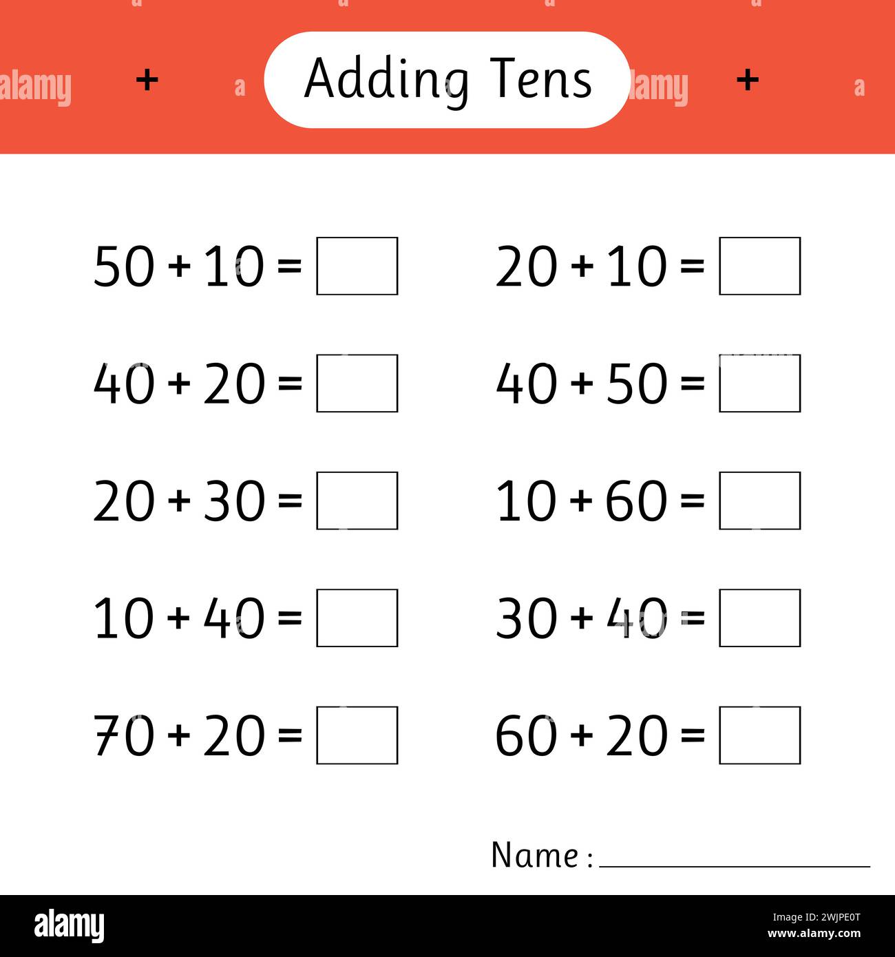 Adding Tens. School education. Development of logical thinking ...