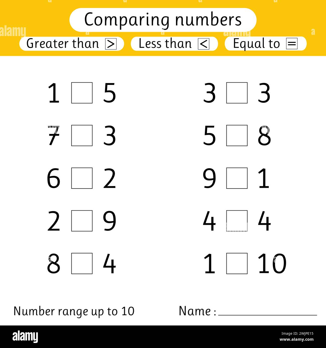 Comparing numbers. Less than, greater than, equal to. Number range up ... Comparing numbers. Less than, greater than, equal to. Number range up ...