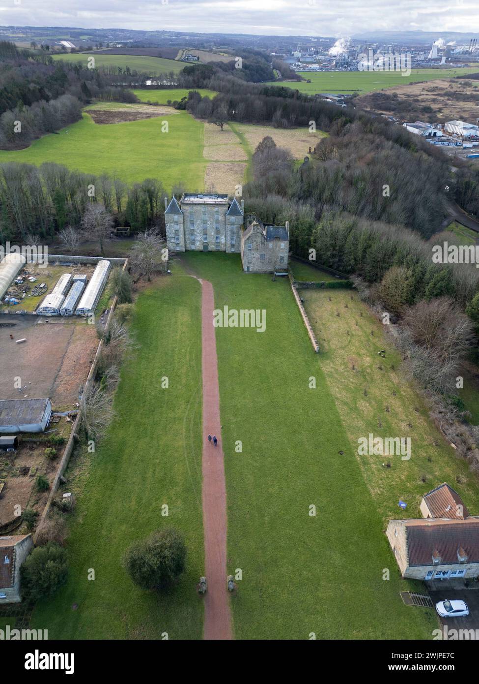Kinneil house drone hi-res stock photography and images - Alamy