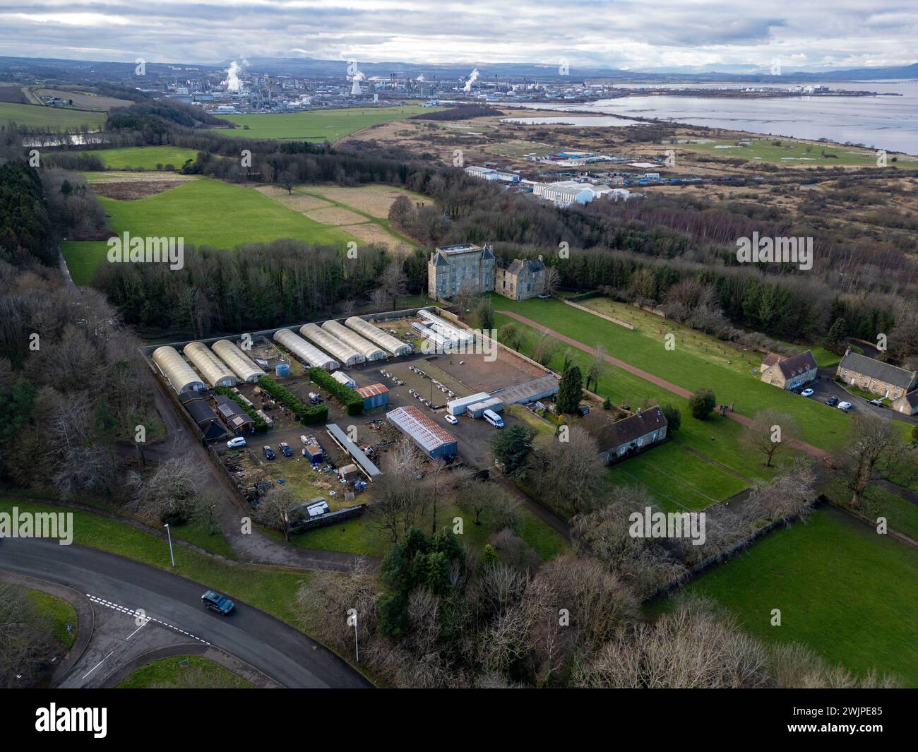 Kinneil house drone hi-res stock photography and images - Alamy