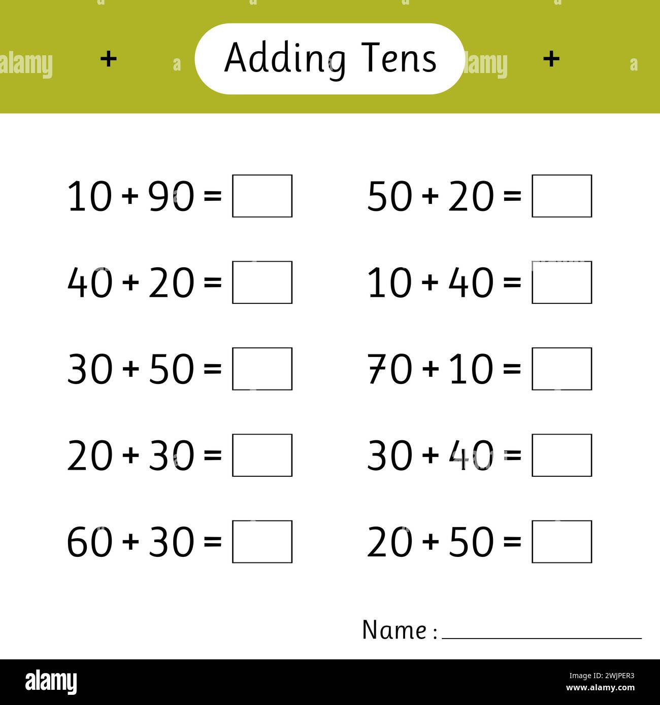 Adding Tens. School education. Mathematics. Development of logical ...