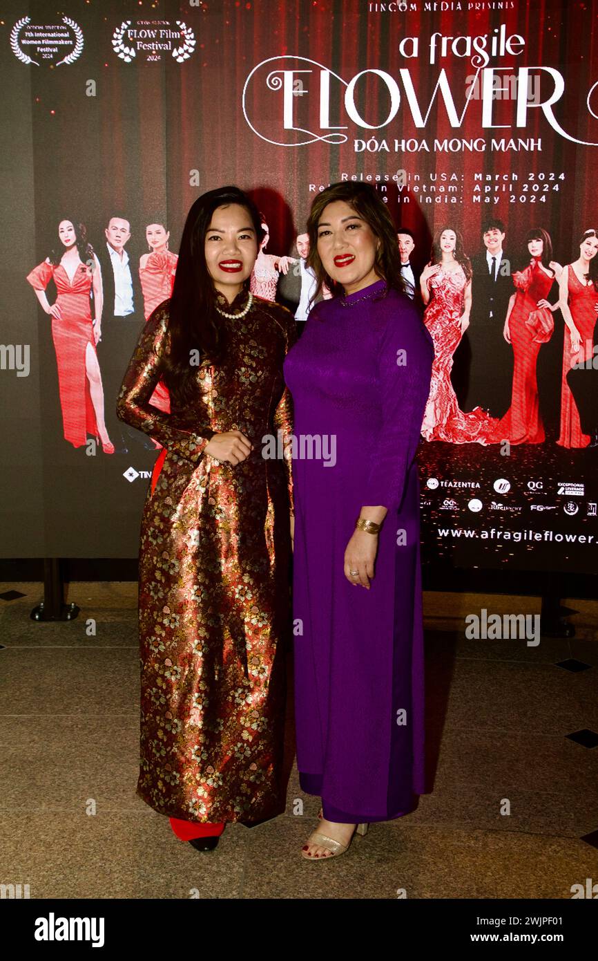 Quynh Nguyen and Lyllian Nguyen attend a private red carpet screening ...