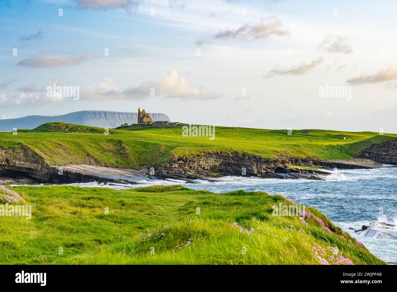 Famous Classiebawn Castle in picturesque landscape of Mullaghmore Head ...