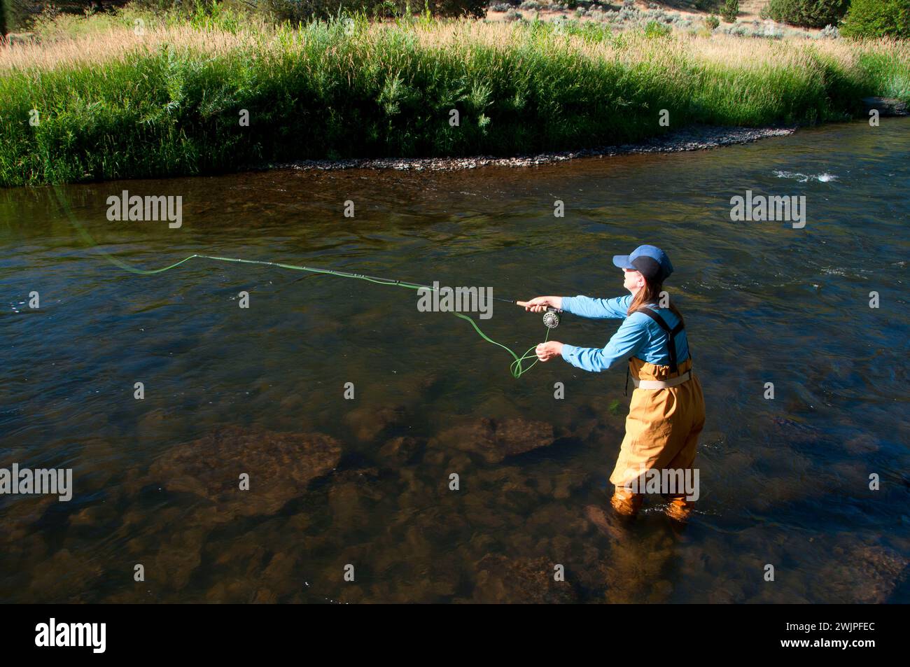Fly fishing, Donner und Blitzen Wild and Scenic River, Steens Mountain ...