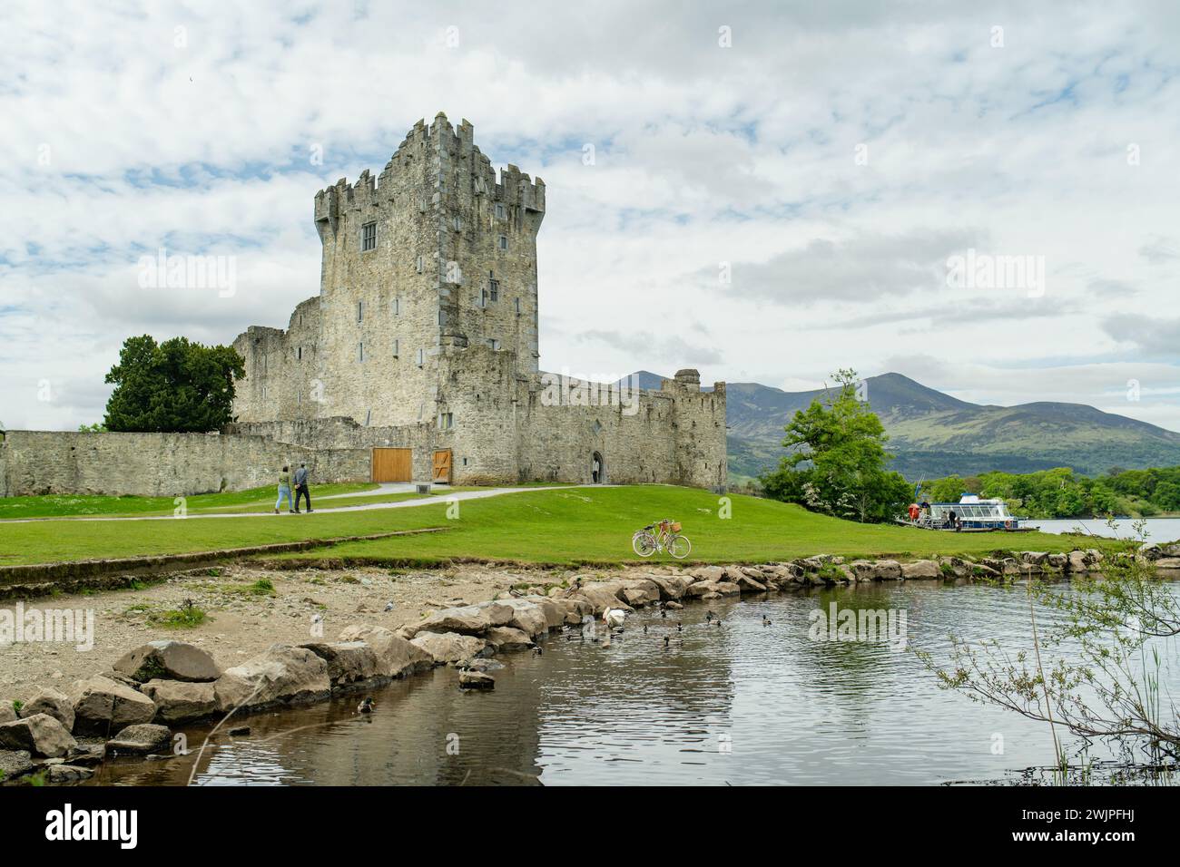 Ross Castle, 15th-century tower house and keep on the edge of scenic ...