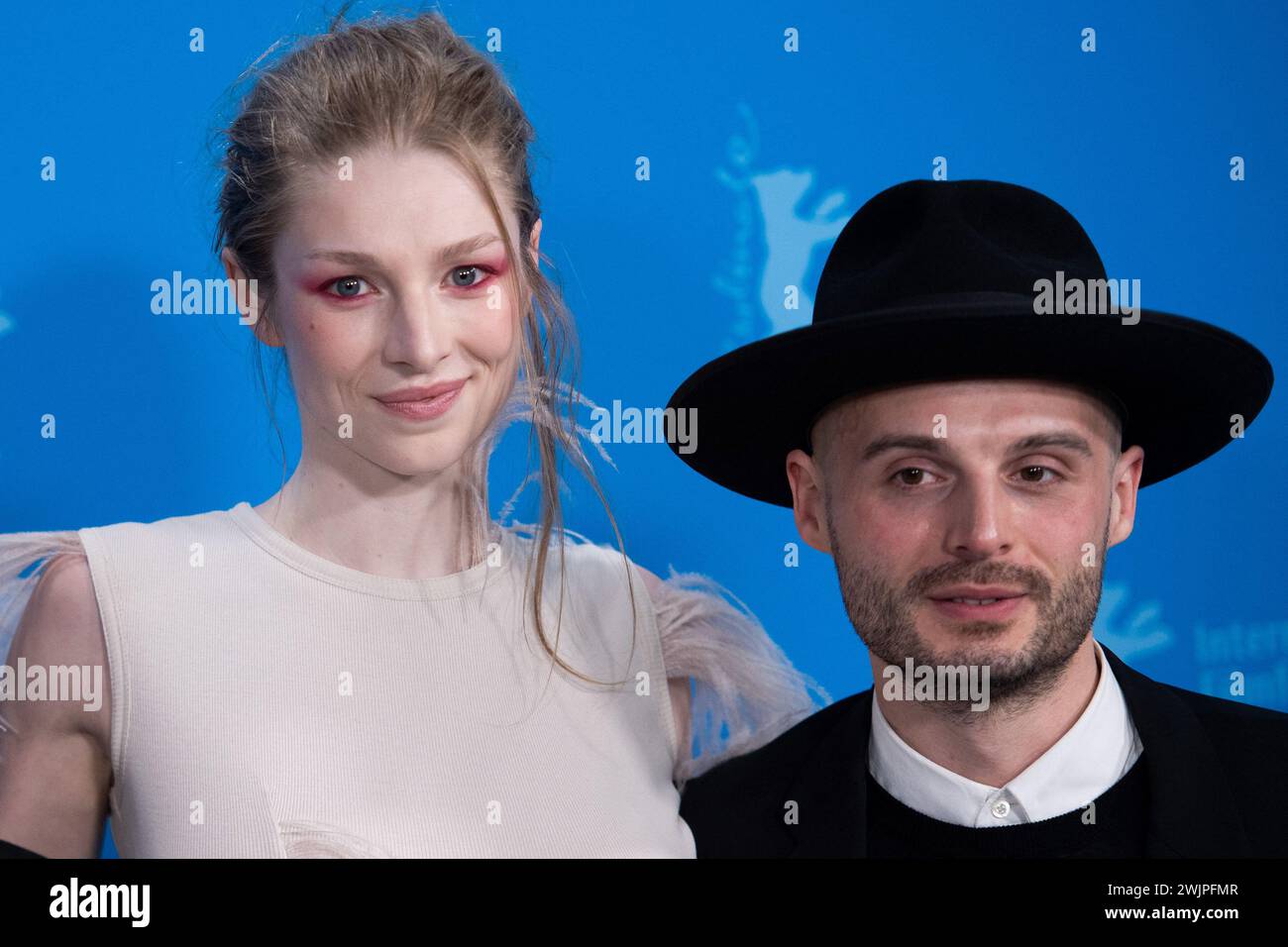 Berlin, Germany. 16th Feb, 2024. Hunter Schafer and Tilman Singer ...