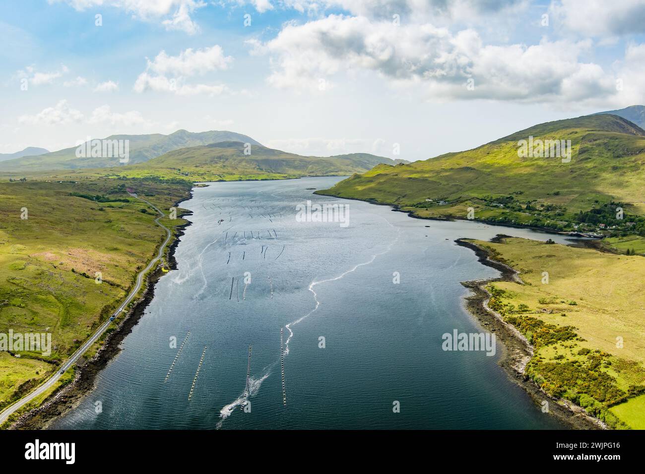 Killary Harbour or Killary fjord, a stunning fjord in the west of ...