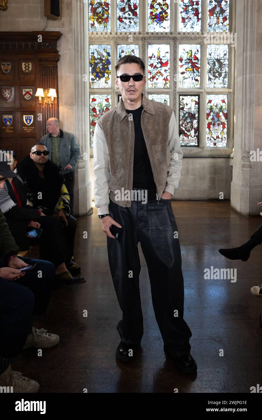 London, UK. February 16th, 2024. Hu Bing attends the Edward Crutchley ...