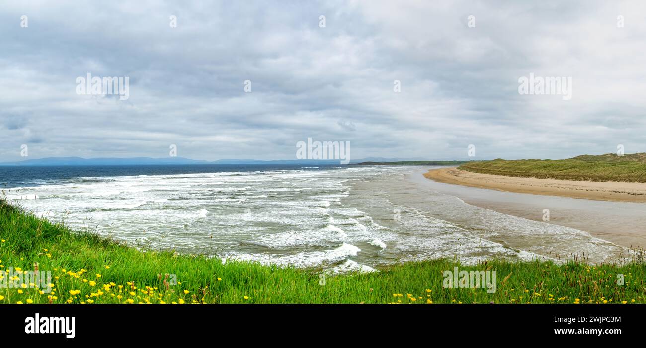 Spectacular Tullan Strand, one of Donegal's renowned surf beaches ...