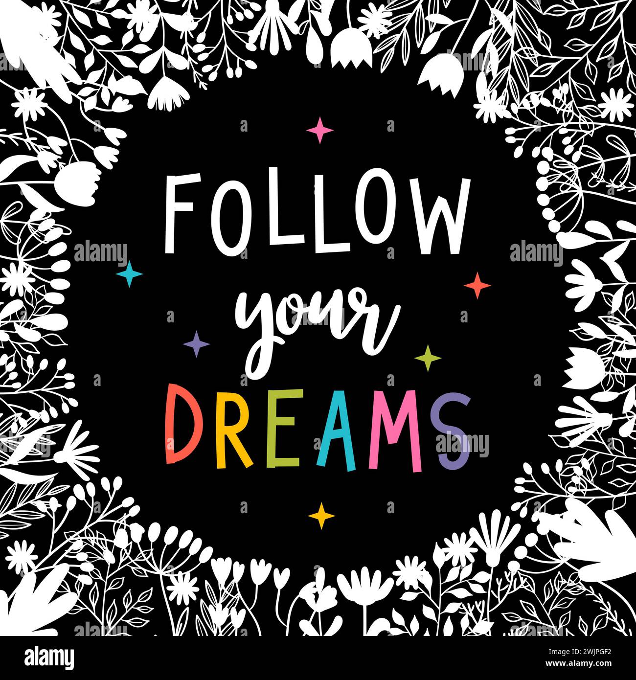 How to follow your dreams Stock Vector Images - Alamy