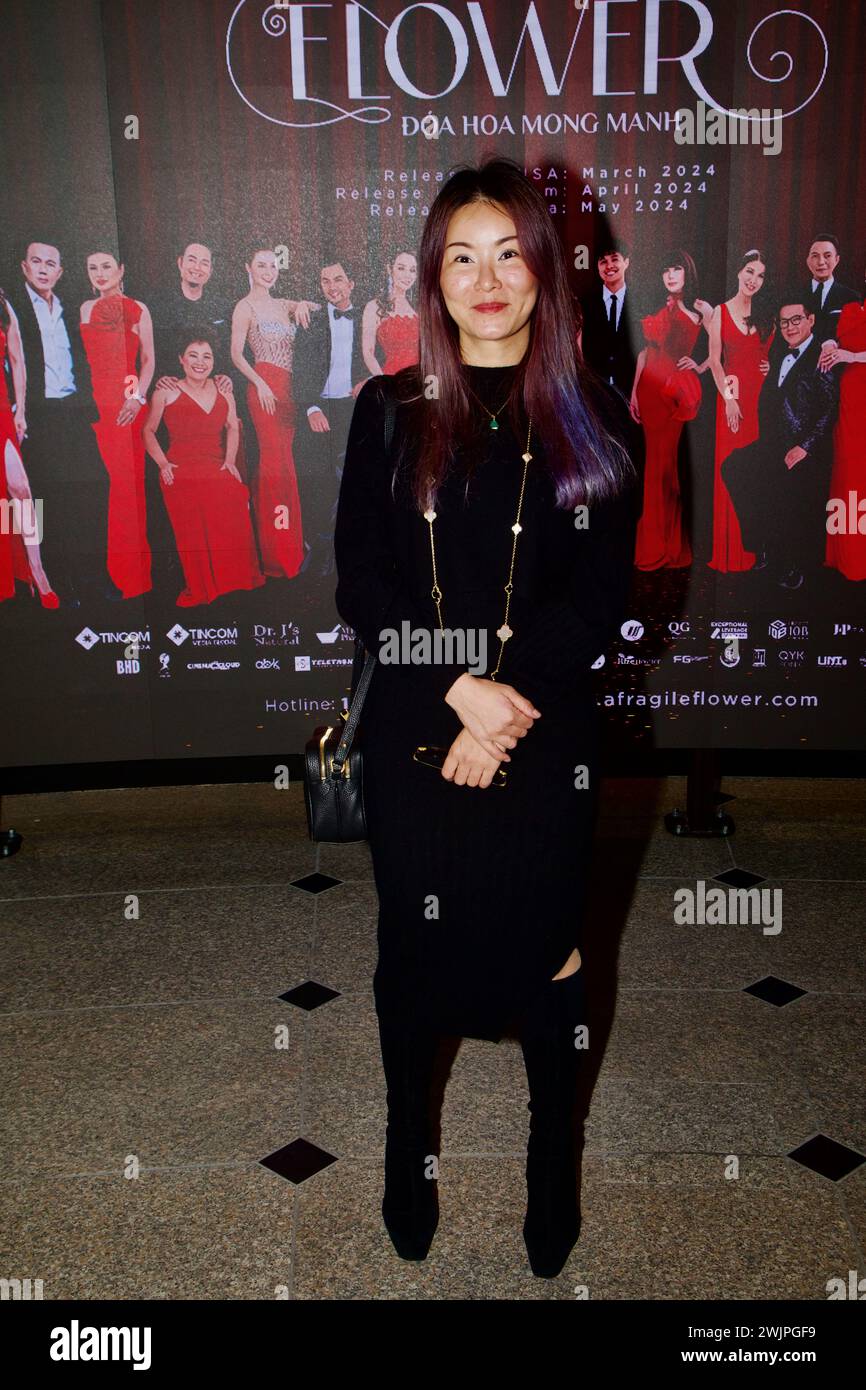 Hyewon Ahn attends a private red carpet screening and reception for the ...