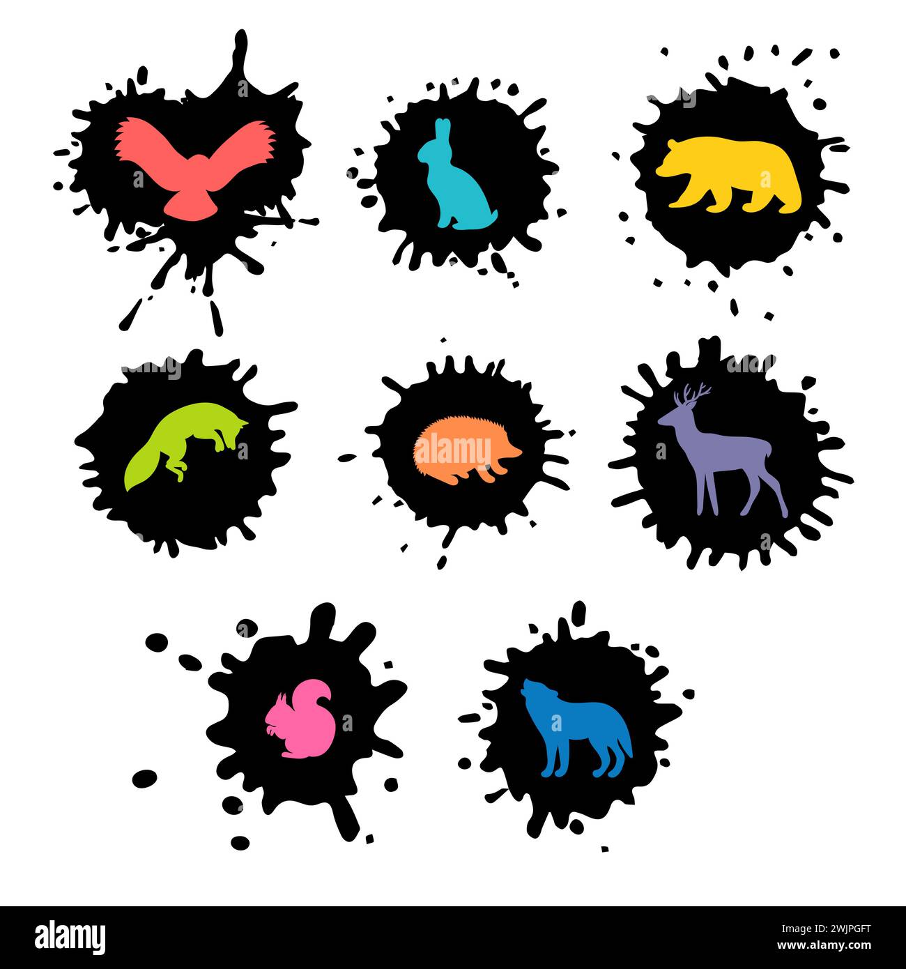 Wild bird in hand Stock Vector Images - Alamy