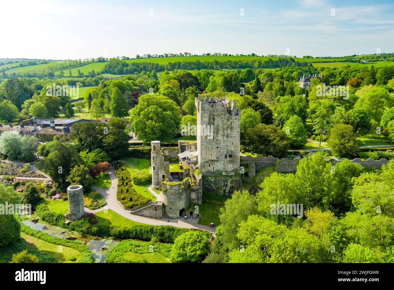 Blarney Castle, medieval stronghold in Blarney, near Cork, known for ...