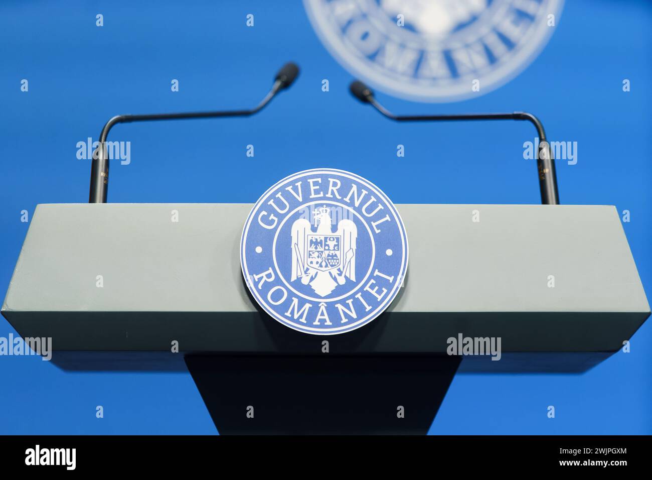 Bucharest, Romania - 16th Feb, 2024: The logo of the Government of ...