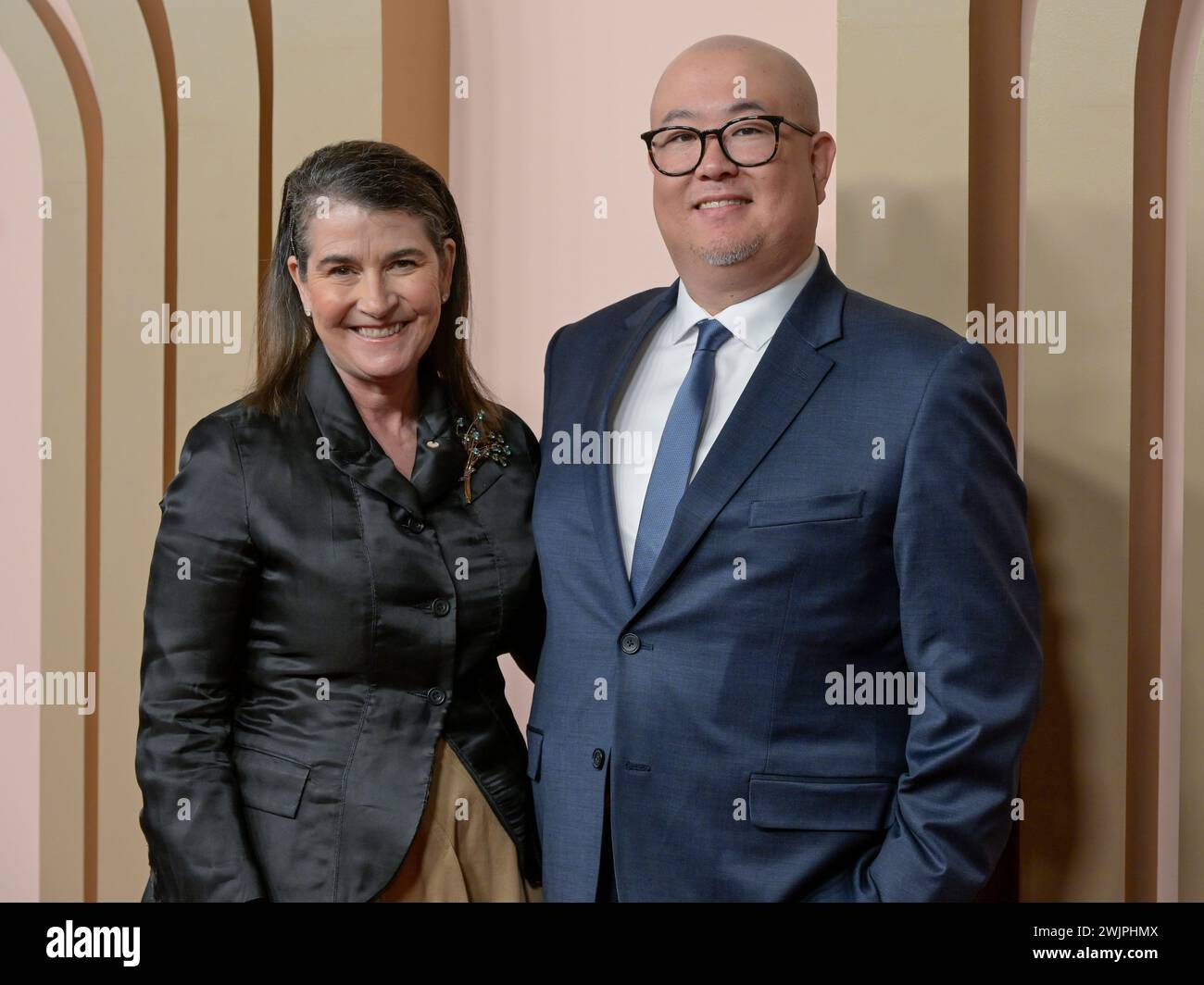 February 12, 2024, Beverly Hills, California, USA: Denise Ream and ...