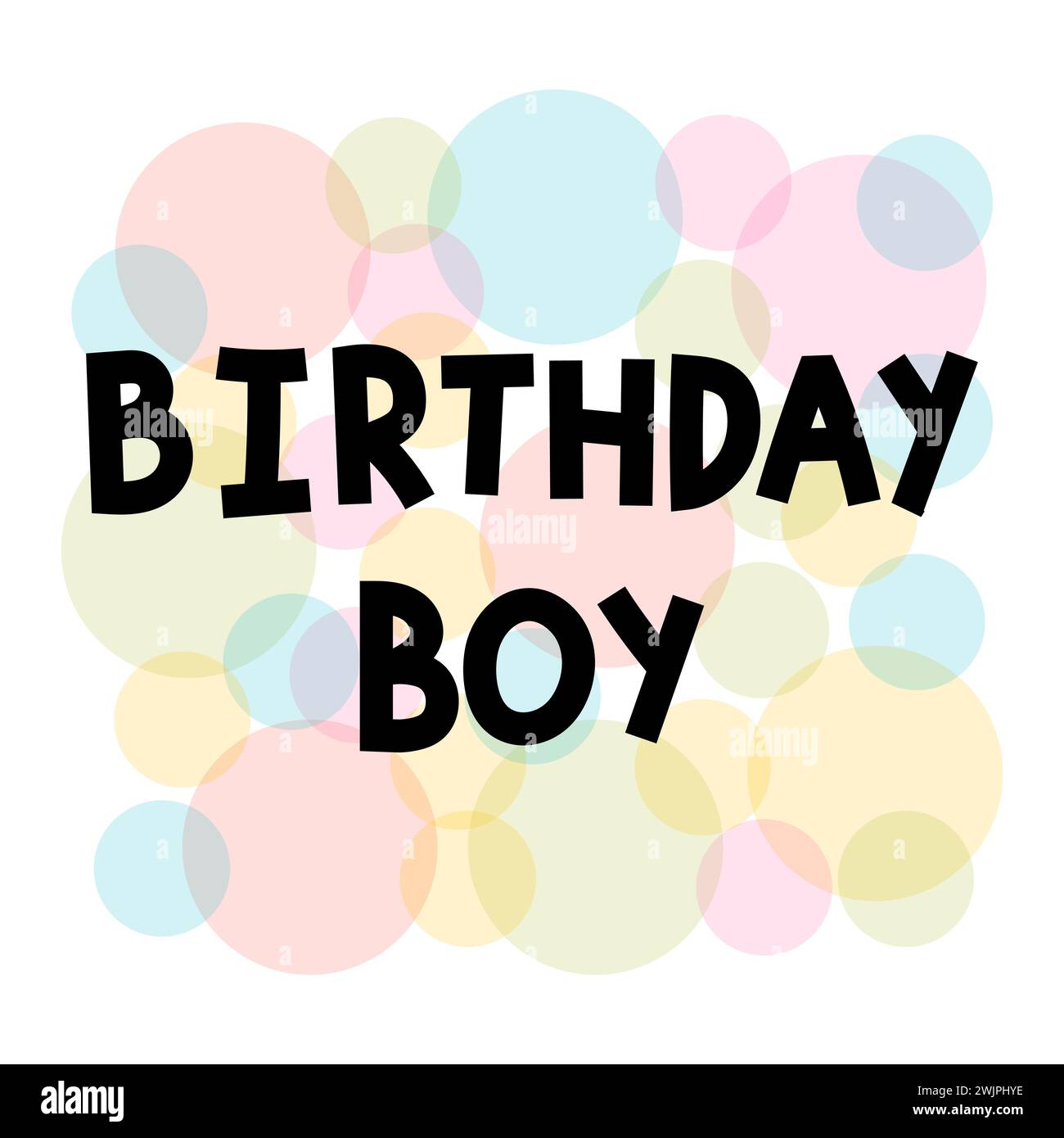 Birthday boy. Hand drawn lettering. Motivational phrase. Design for ...