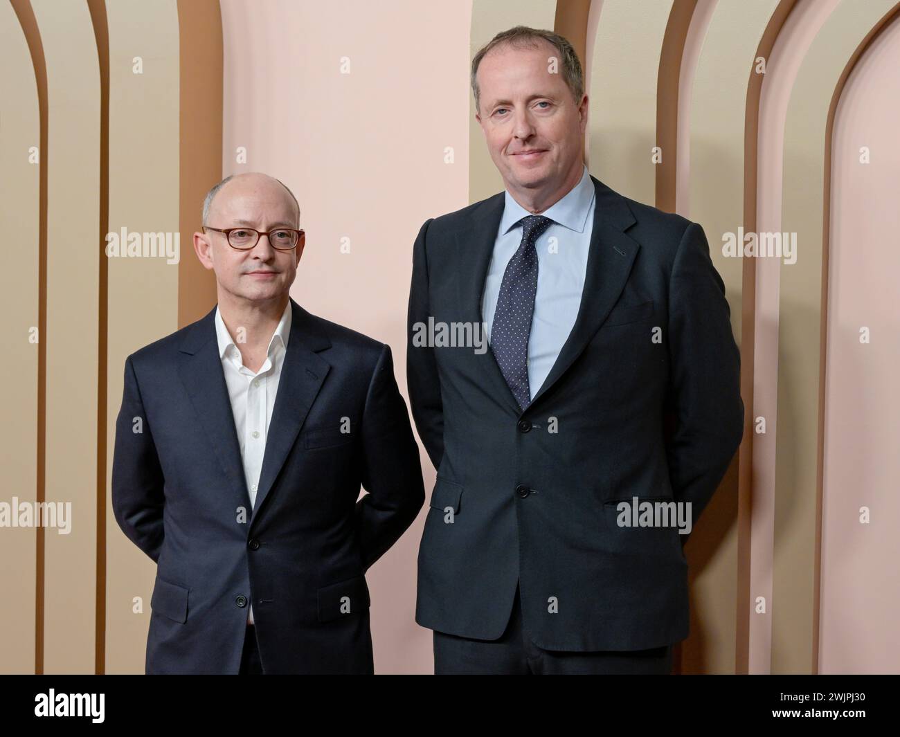 February 12, 2024, Beverly Hills, California, USA: Ed Guiney and Andrew ...