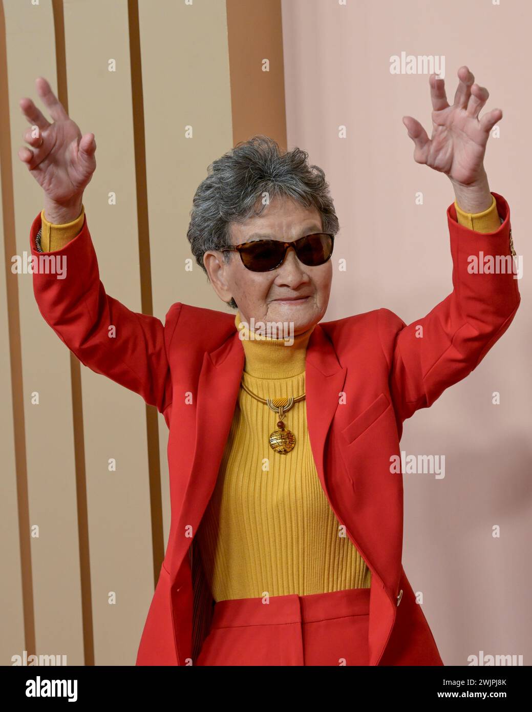 February 12, 2024, Beverly Hills, California, USA: Chang Li Hua attends ...