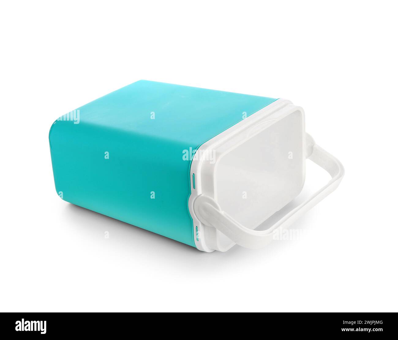 Modern beach cooler on white background Stock Photo - Alamy