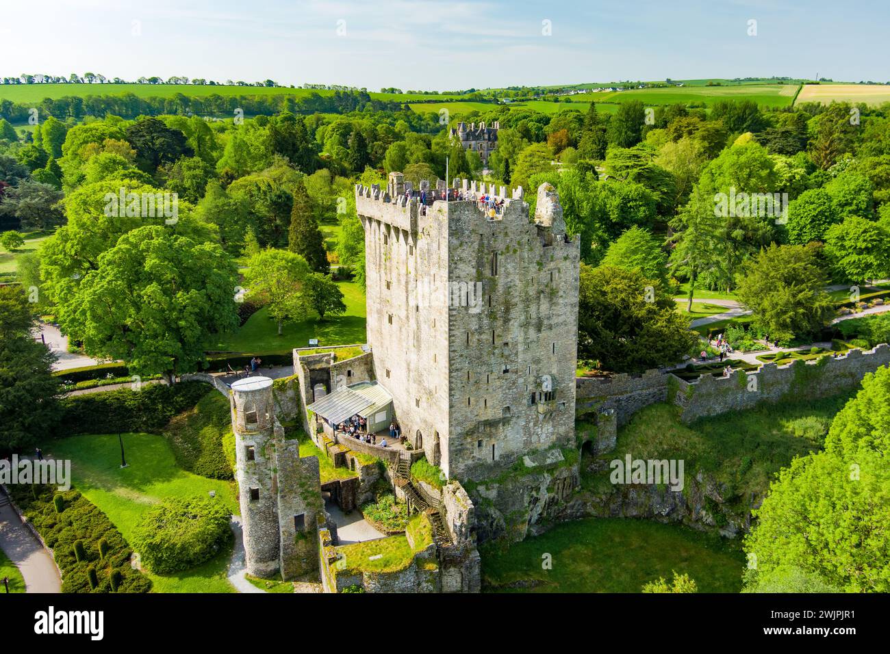 Blarney Castle, medieval stronghold in Blarney, near Cork, known for ...