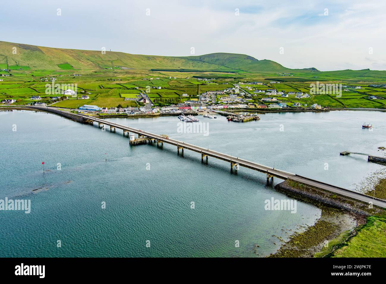 Aerial view of Maurice O'Neill Memorial Bridge, a bridge connecting ...
