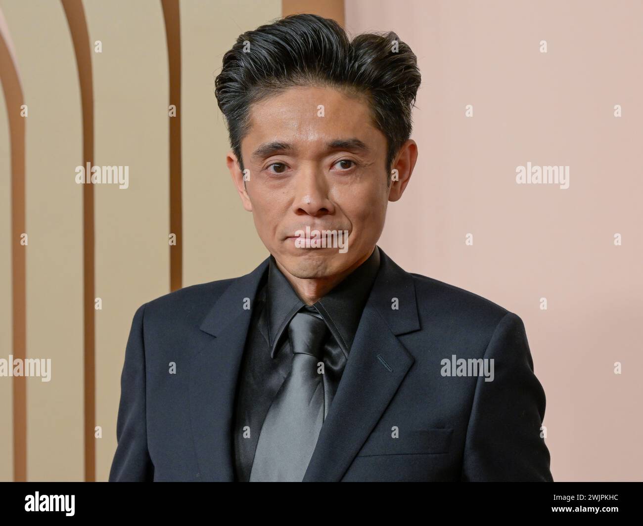 February 12, 2024, Beverly Hills, California, USA: Kazu Hiro attends ...