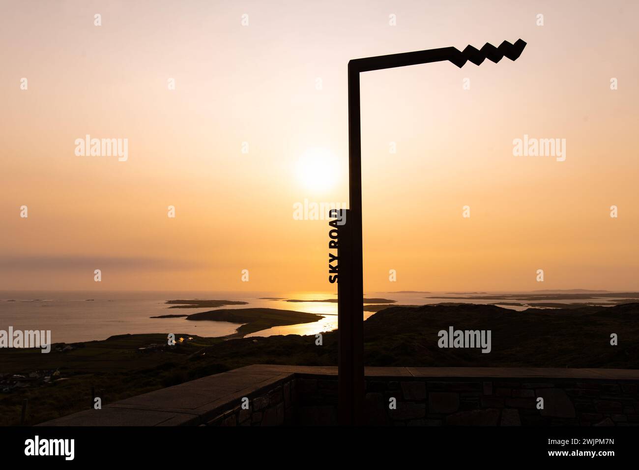 Spectacular sunset view of Ardmore and Turbot islands from famous ...