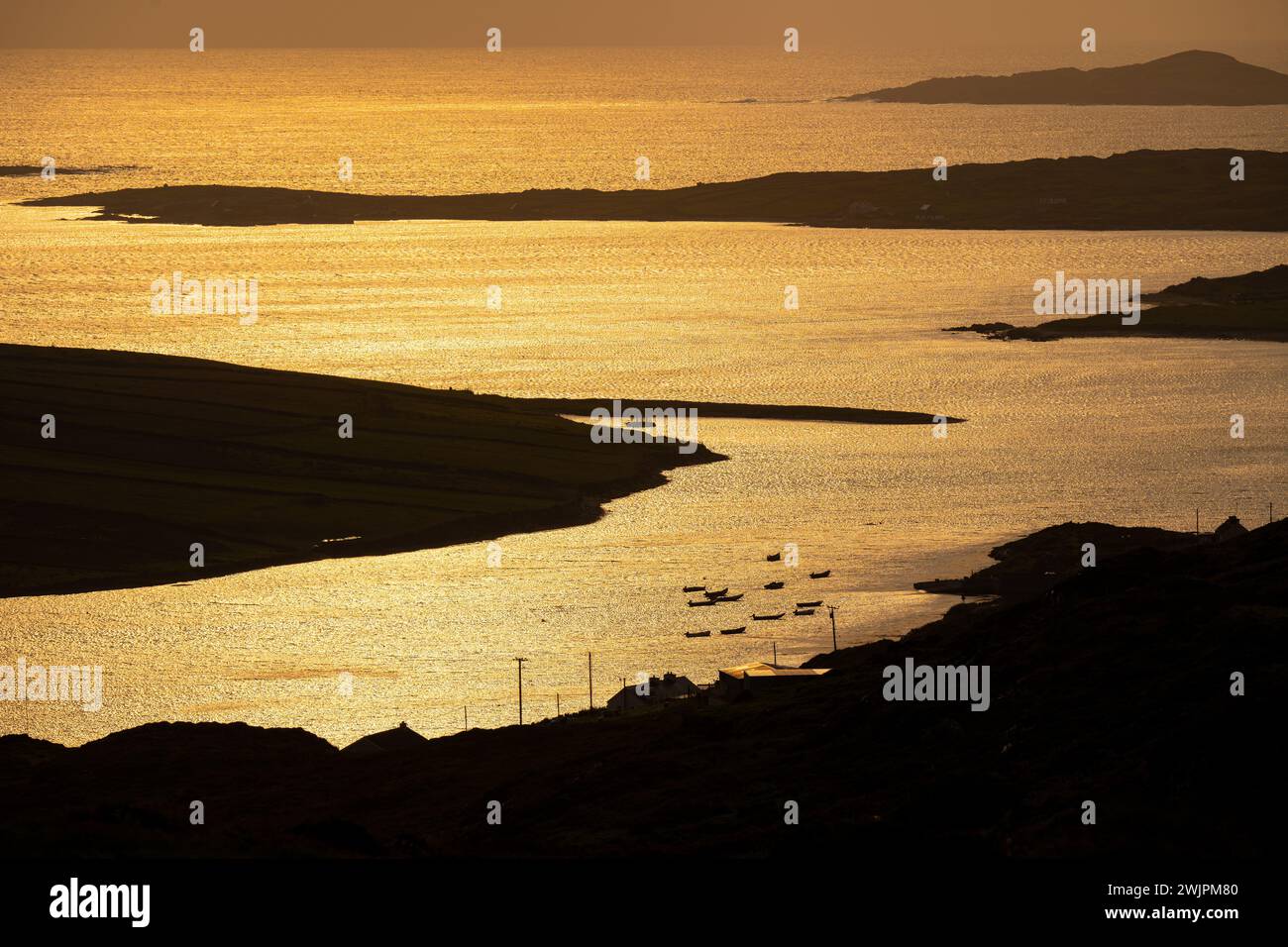 Spectacular sunset view of Ardmore and Turbot islands from famous ...